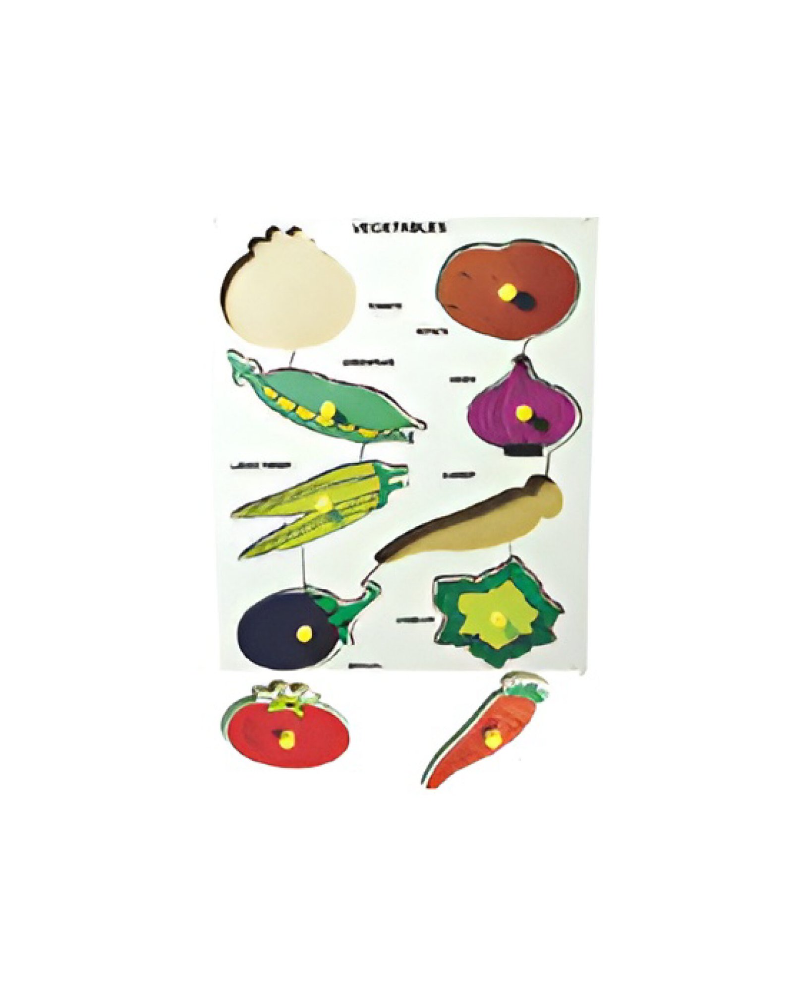 Vegetable Puzzle For Early Learning - Edi School Mart